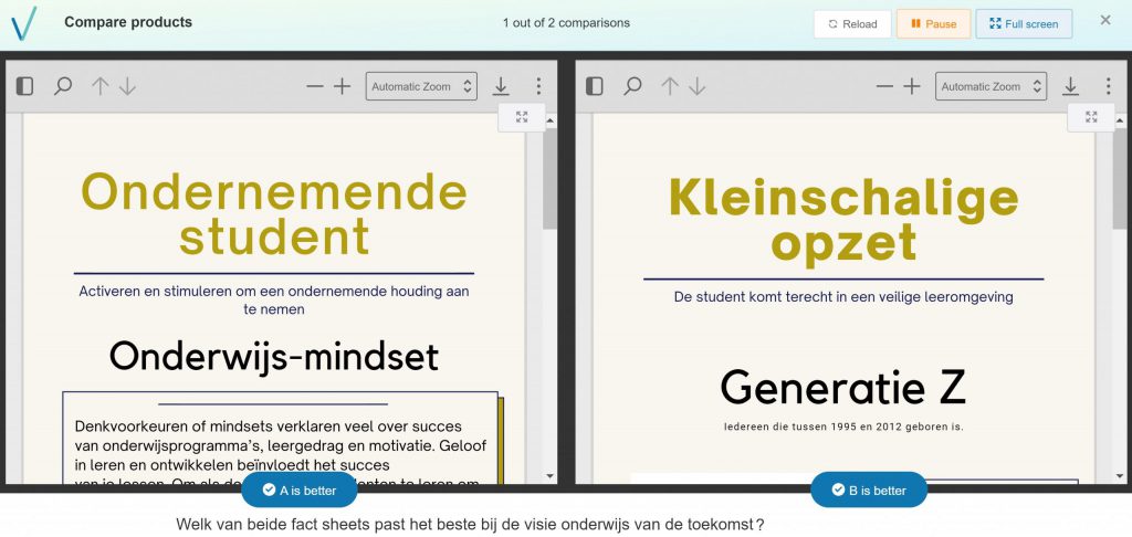 Visieontwikkeling in het onderwijs met comparatief beoordelen - Comproved